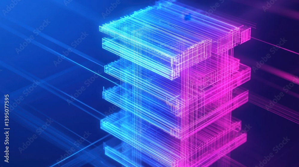 Structural load distribution graph displayed on computer, showing ...