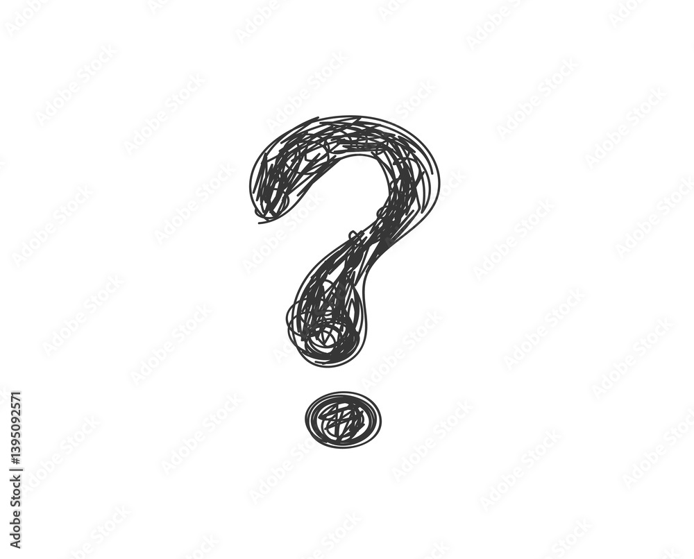 png question mark icon continuous linear drawing vector signs creative ...
