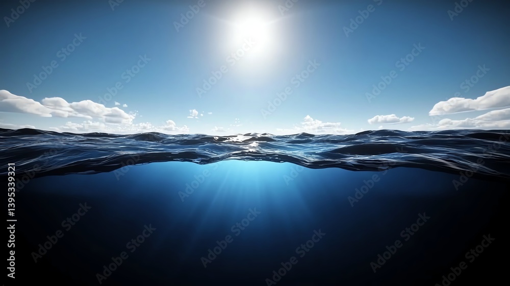 wind farm in the ocean, future-ready energy infrastructure, cinematic ...