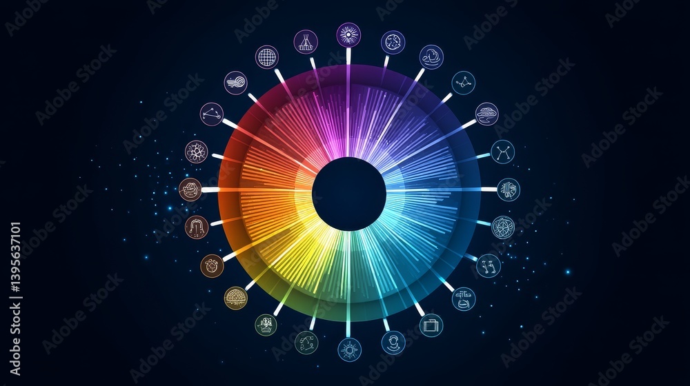 A Visual Spectrum of Global Innovation - Symbolizing progress ...