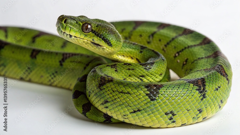 Amazon Tree Boa on studio background Stock Photo | Adobe Stock