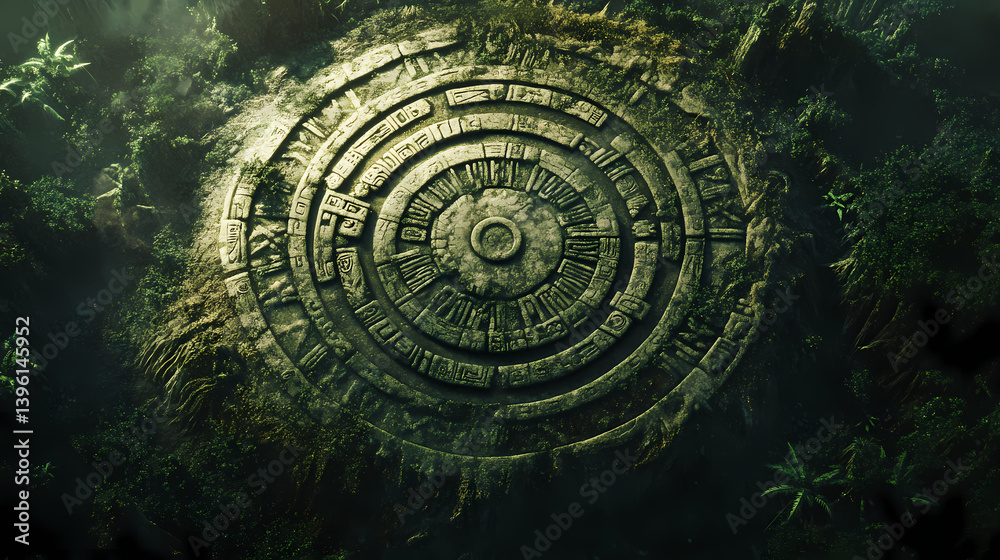 Ancient mayan circle mysterious crop circle eerie landscape strange ...