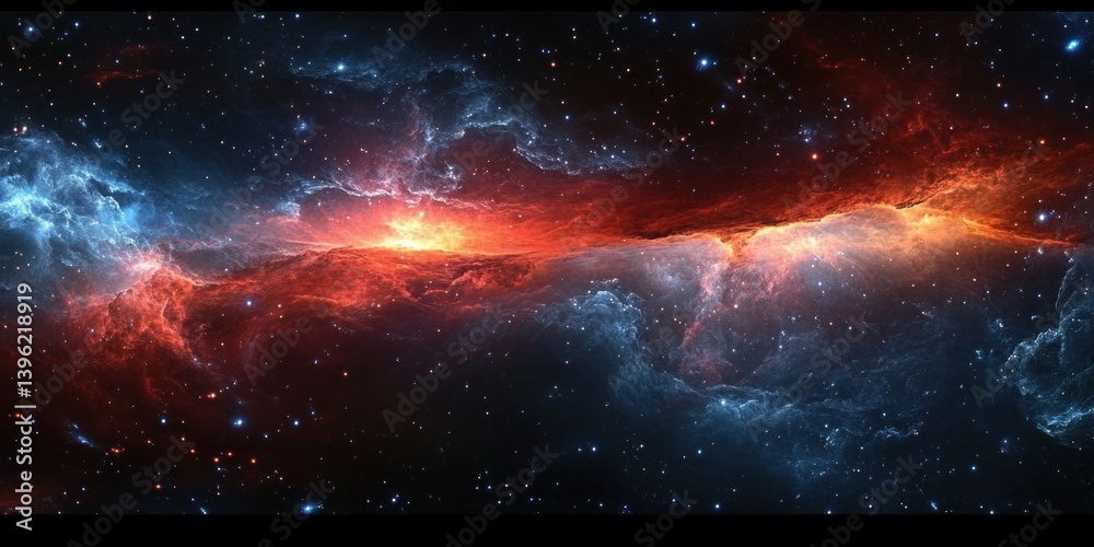 Cosmic Nebula Panorama Equirectangular Projection Deep Space ...