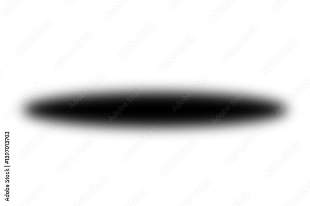 Shadow effect, blurred light. Art for use as shadow of rounded objects ...