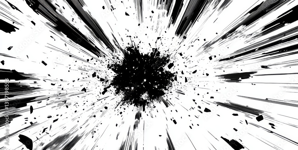 Manga and anime fans can discover comic speed lines with three ...