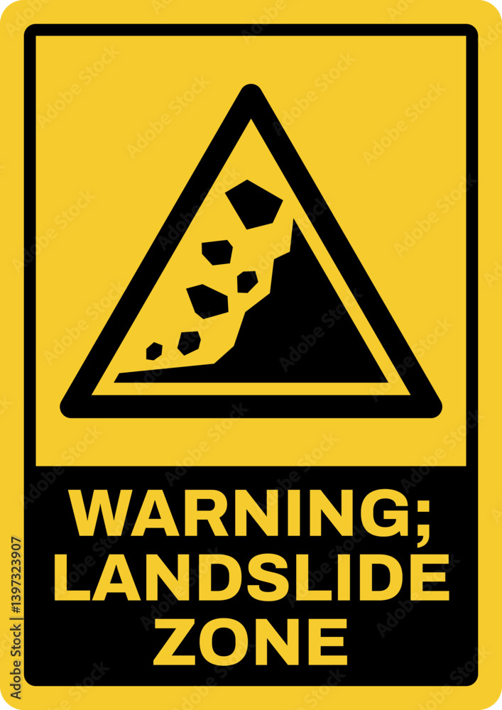 warning safety signs v2 uppercase text_warning ; landslide zon_portrait ...