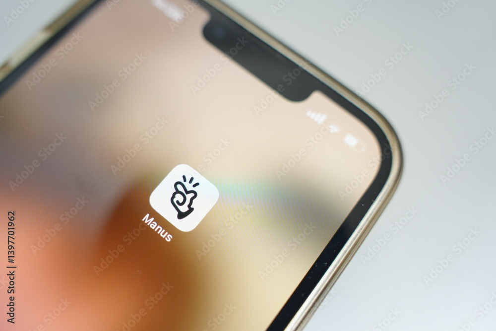 Roosendaal, The Netherlands - April 10, 2025: A mobile phone displaying ...