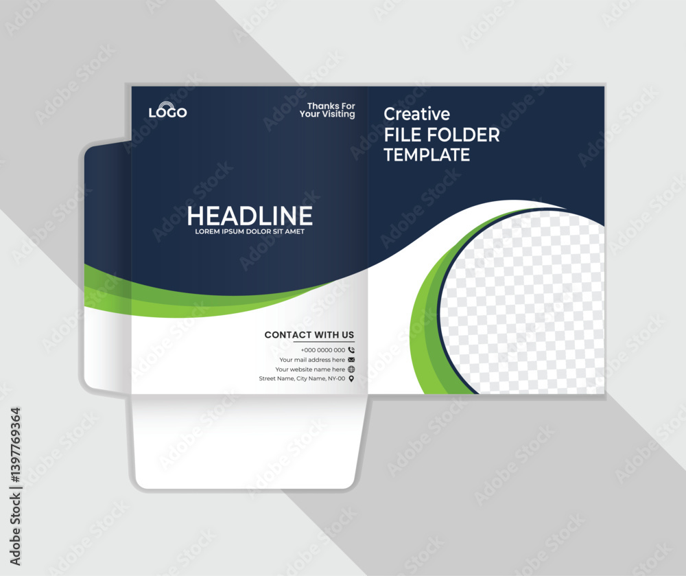 Creative Business Presentation folder template & corporate office ...