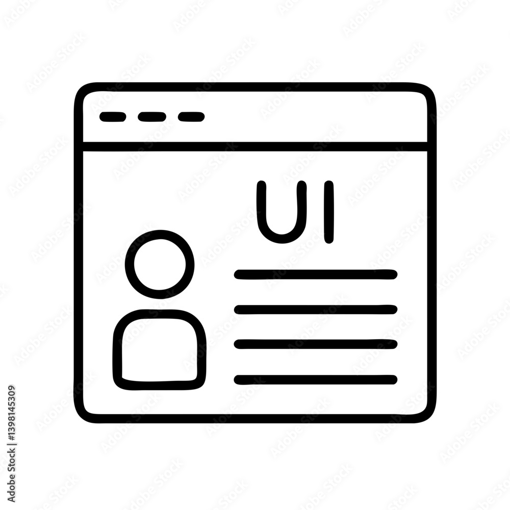 User interface profile design ui ux development portfolio website ...