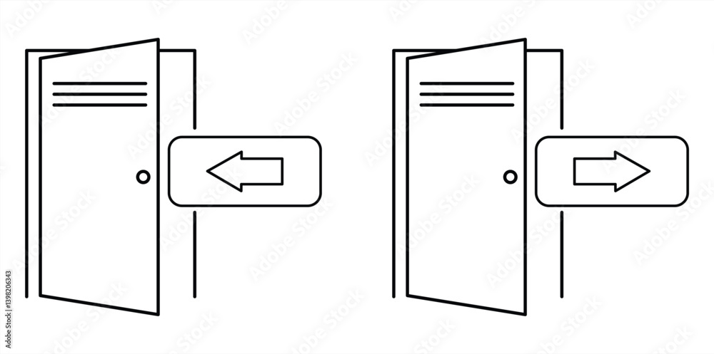 account logout icon - Enter symbol, logout icon button - enter symbol ...