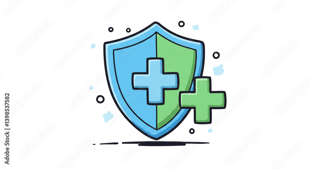 Your health, powerfully protected: a vibrant shield graphic with dual ...
