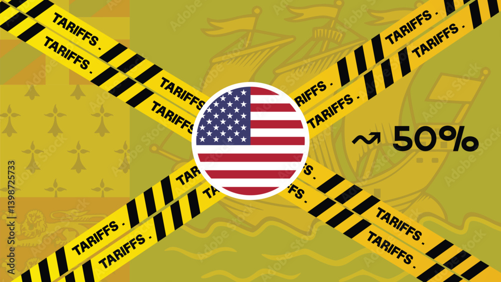 United States applied tariffs on multiple countries, containers painted ...