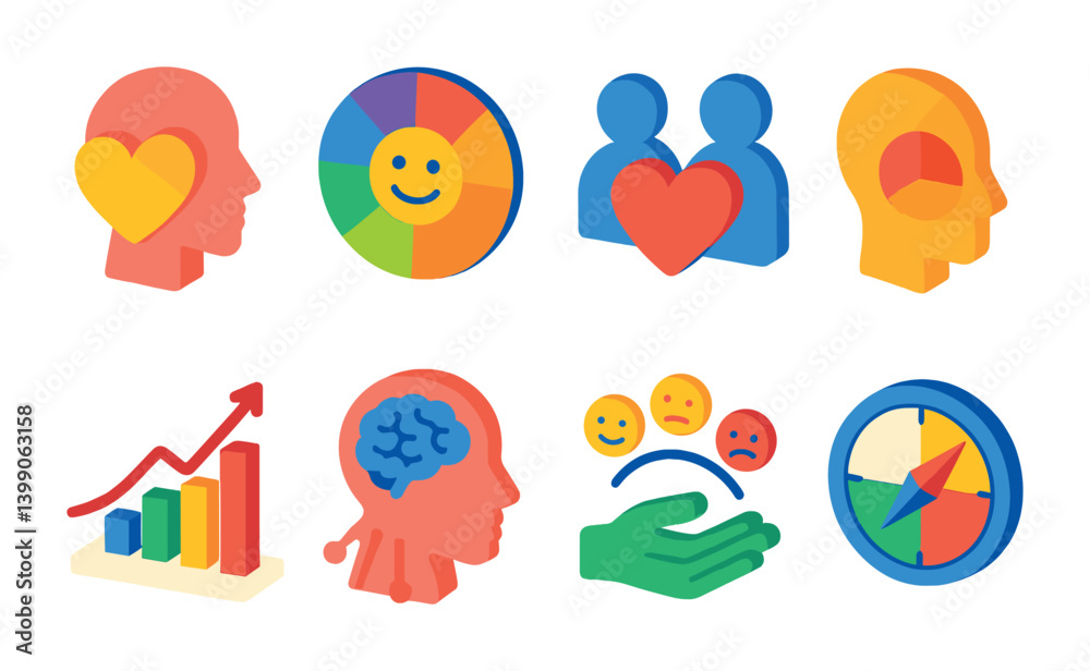 Стоковое векторное изображение «Isometric flat vector set of icons of ...