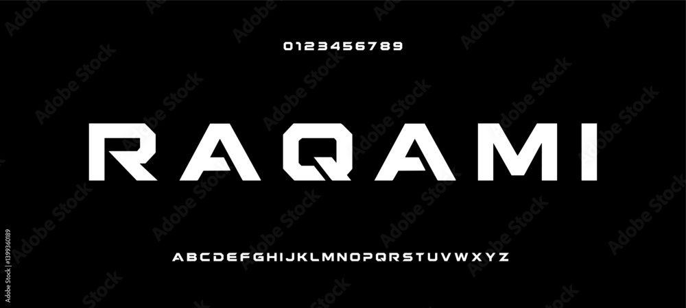 Display serif font alphabet letters numbers for logo maker typography ...