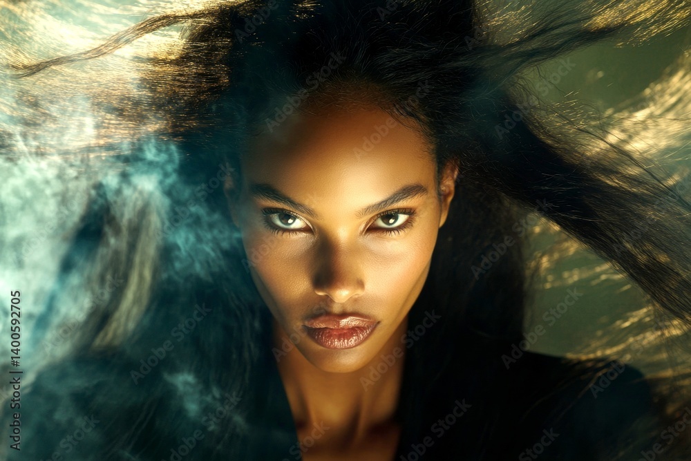 Lovely calm mixed-race girl - for ads, banner and digital marketing ...