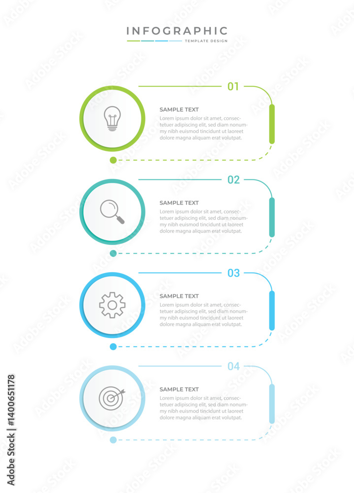 Vector infographic label design template 4-5-6 options or steps. Can be ...
