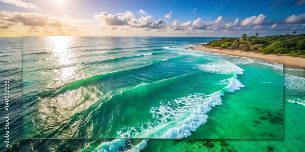 4K Angular Lower Third Template: Seafoam Green & Grey Shadow Overlay ...