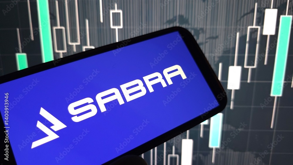 Konskie, Poland - April 06, 2025: Sabra Health Care REIT company logo ...