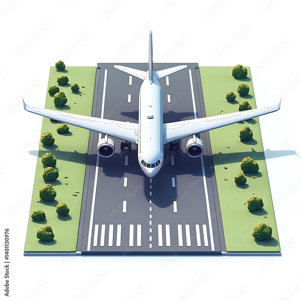 Aerial Journey: An overhead perspective captures a modern passenger ...