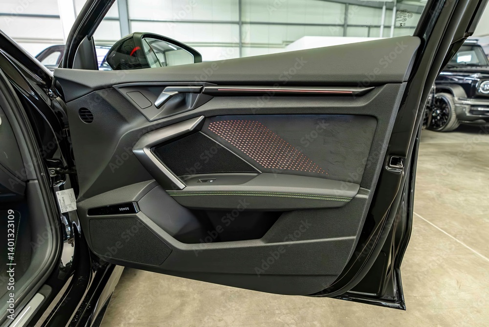 Interior of the New Audi RS3 with Digital Cockpit and Sport Seats in a ...