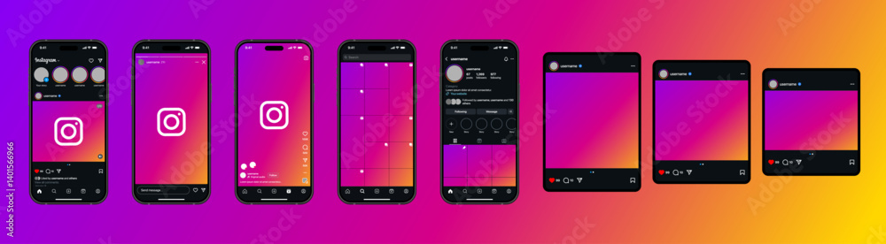 Instagram new grid size template update 2025 – Instagram social network ...