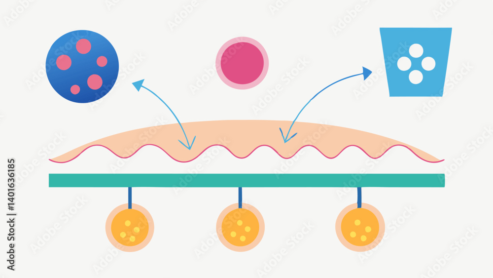 Delivery Pathway A simple diagram illustrating how exosomes reach skin ...