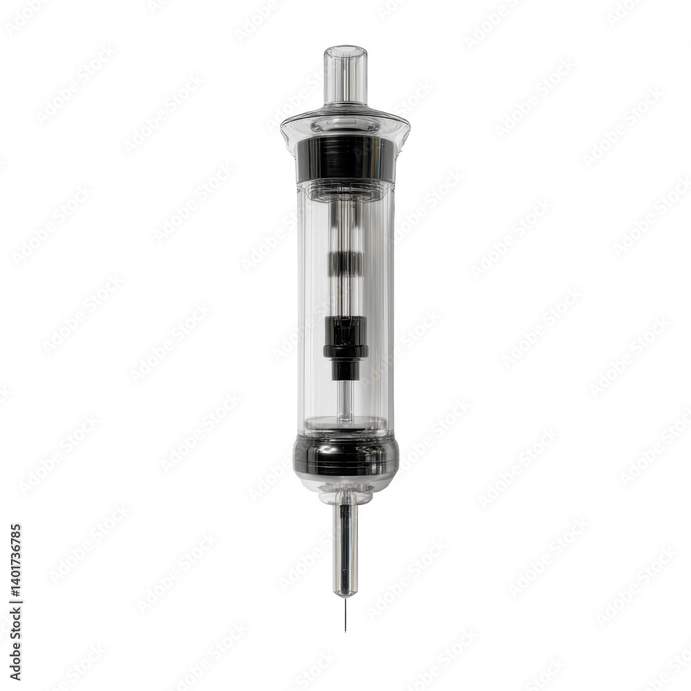 ultra realistic uhd photo of Titration burette on transparent ...