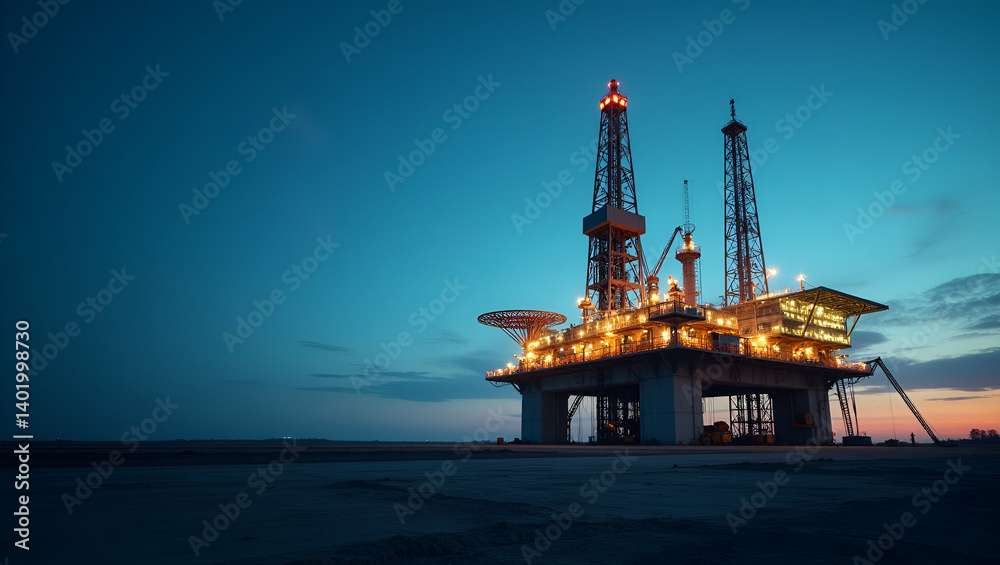 Detailed exploration of oil rig operations integrating technological ...