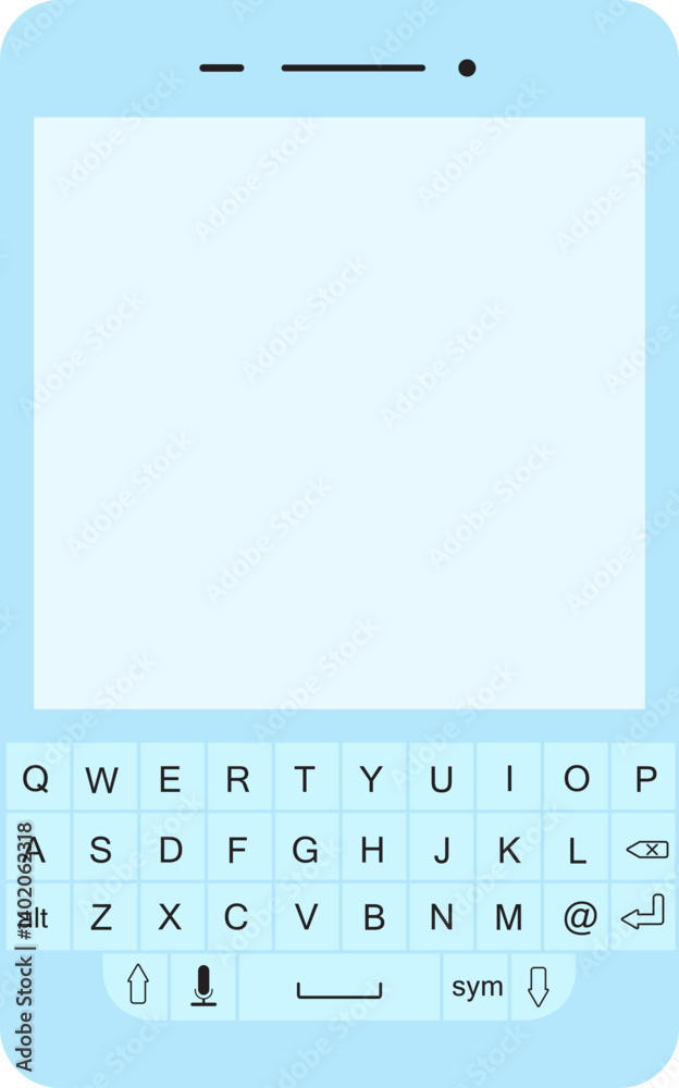 SVG Vector illustration of a classic push-button telephone. A vintage ...