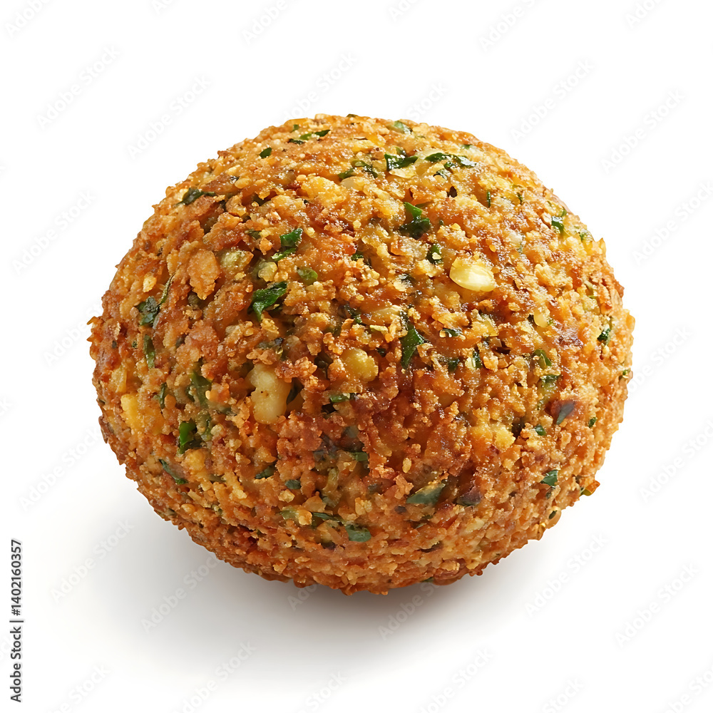 Golden and crispy falafel with a crunchy exterior and a flavorful, herb ...