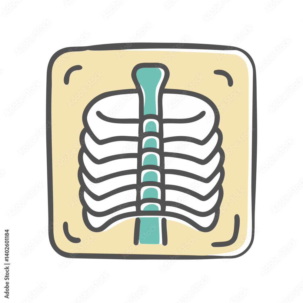 x ray icon, x ray vector illustration-simple illustration of x ray ...