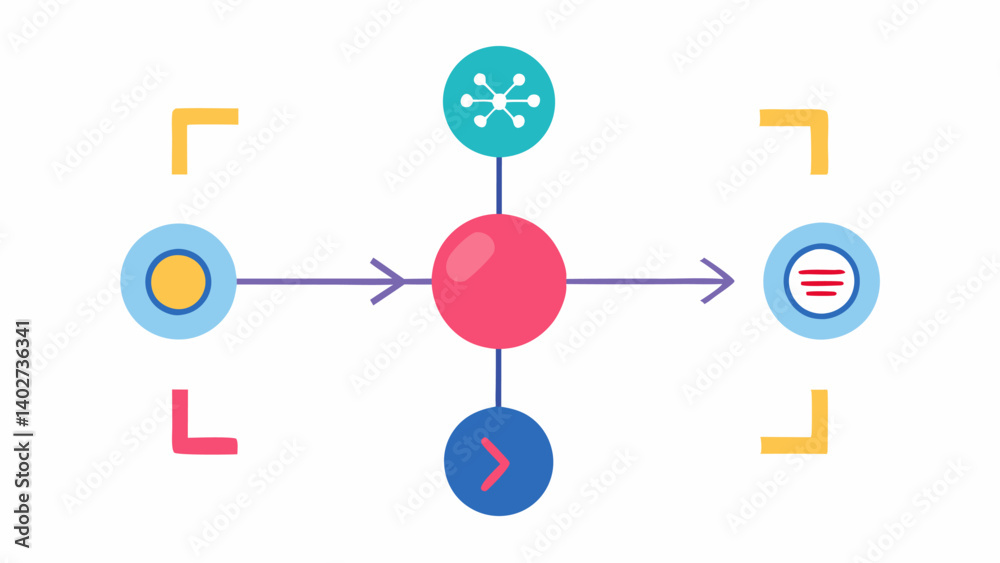 Regulatory Network Diagram A simple network diagram depicting ...