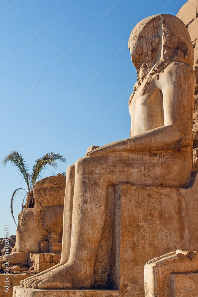 Luxor, Egypt - March 12, 2025: Karnak Temple is dedicated to the temple ...