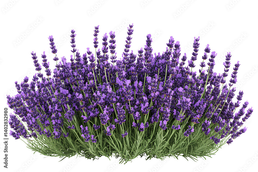 Stock-Foto „Lavender Pile, a PNG clipart cutout of a lavender plant on ...