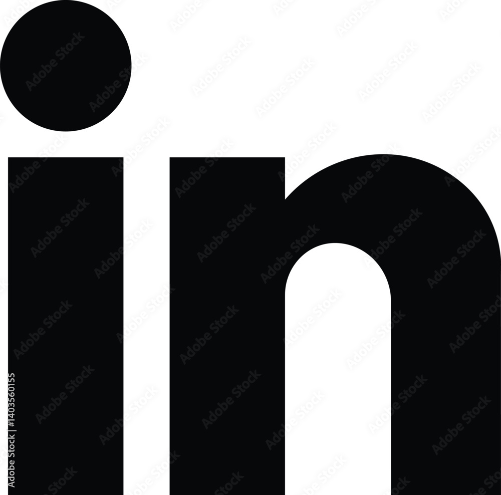 Linkedin mobile app icon and logo on transparent background, vector ...