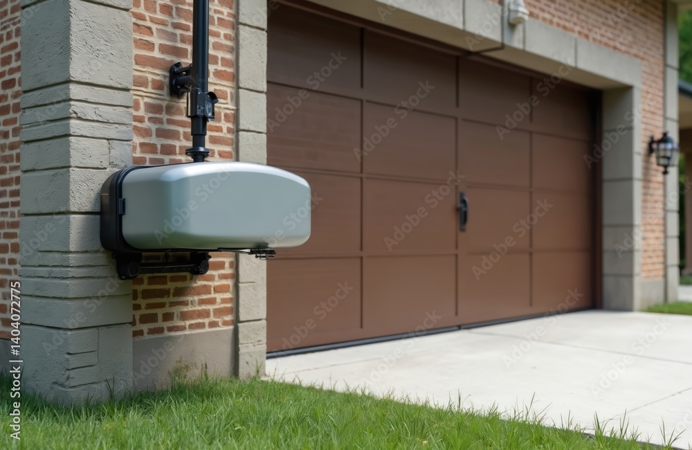 Electric garage door opener installed. Automatic gate entry system ...