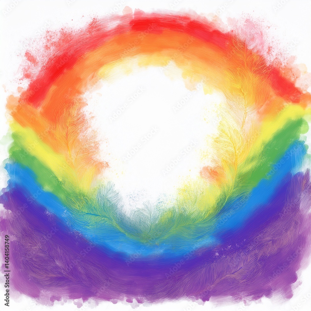 creative border frame illustration of abstract rainbow background ...