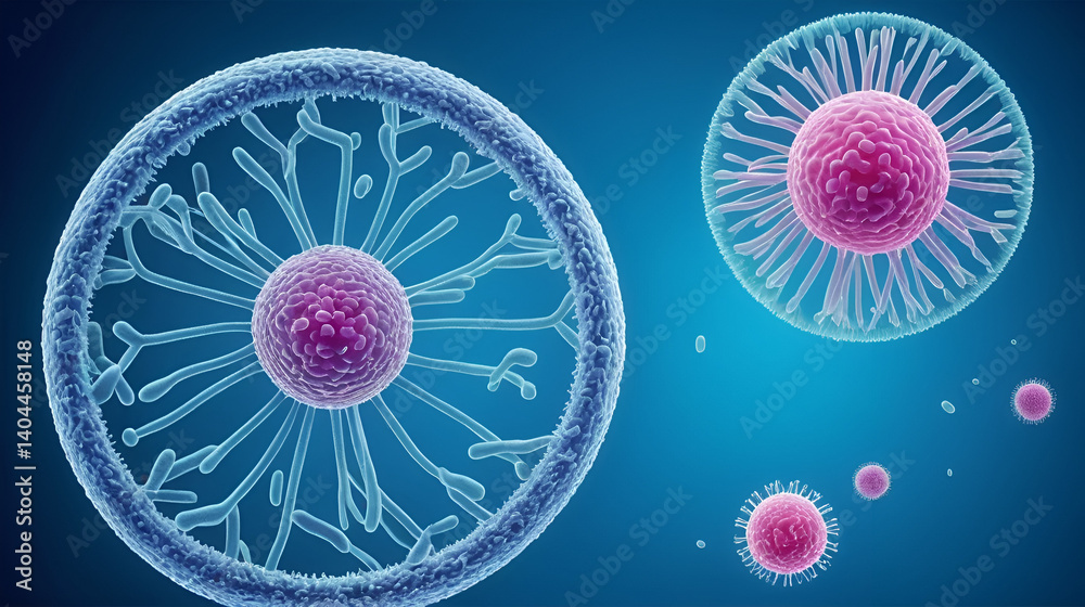 Spherical-shaped bacteria (cocci) and Rod-shaped bacteria (bacilli ...