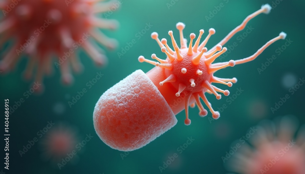 "Salmonella Typhi with Vi antigen capsule (gelatinous outer layer), 3 5 ...