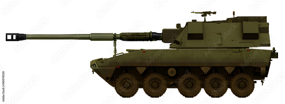 Krab-K SPH (The concept of a wheeled self-propelled gun based on an ...