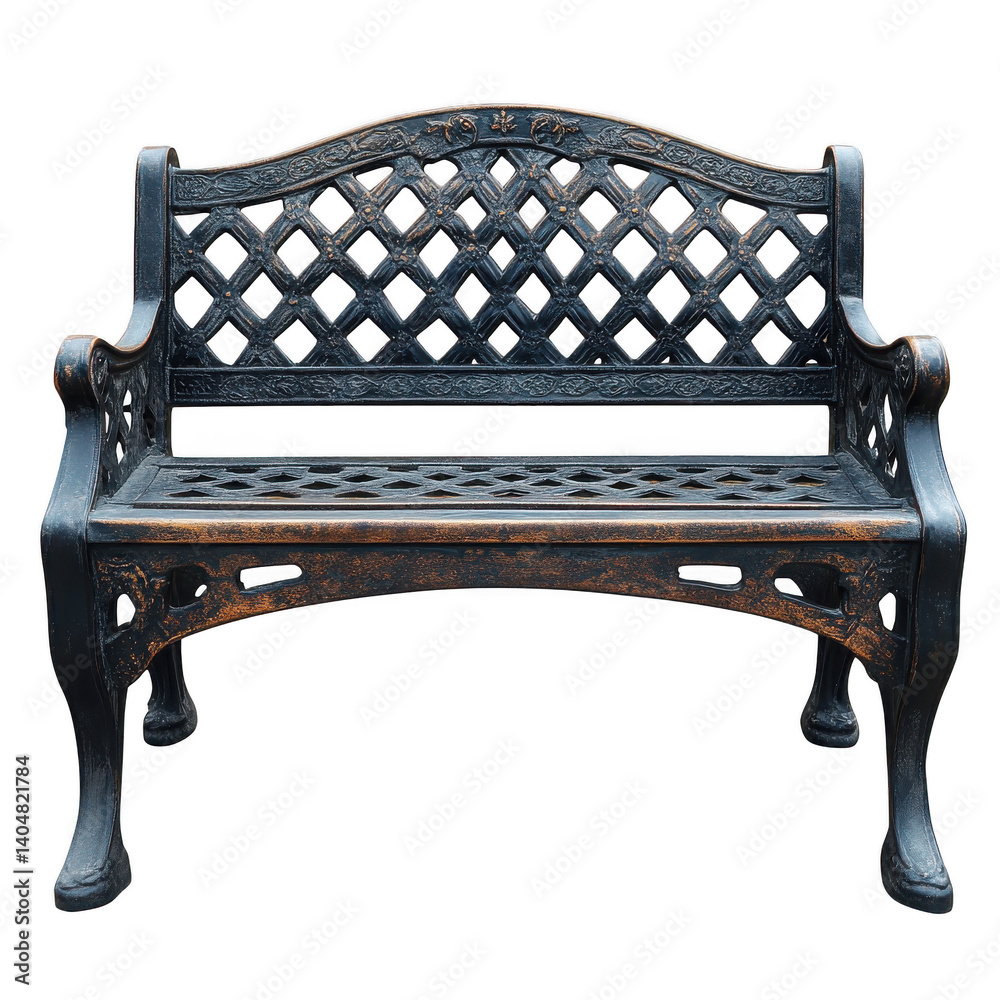 Find decorative metal garden bench for outdoor seating and landscaping ...