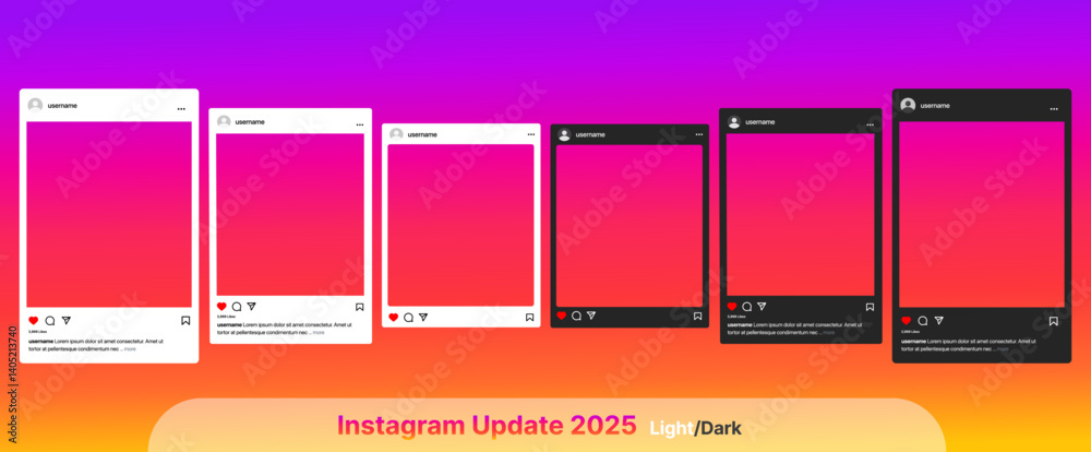 instagram new grid size template update 2025, Instagram social network ...