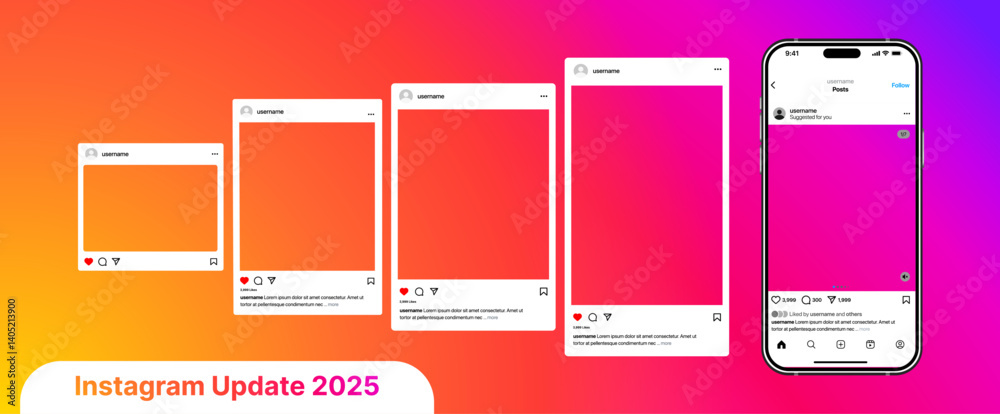 instagram new grid size template update 2025, Instagram social network ...
