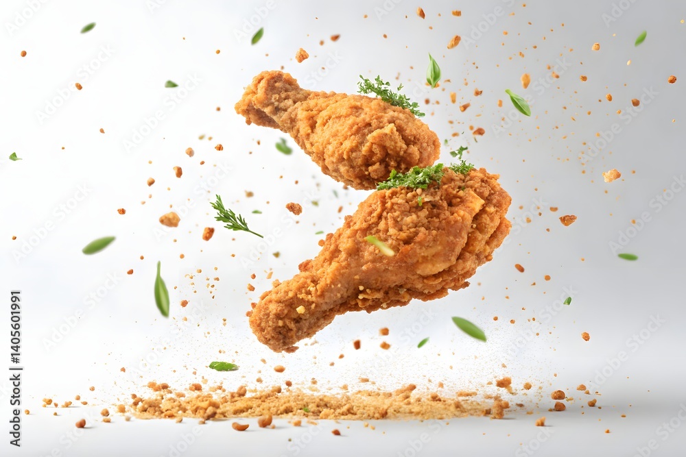 Foto de Stock Fried Butter Chicken is a crispy, flavorful twist on the ...