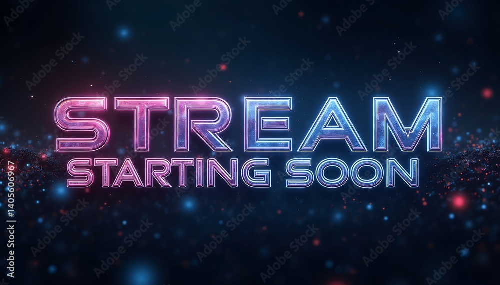 "Stream Starting Soon": Captivating digital art declaring the exciting ...