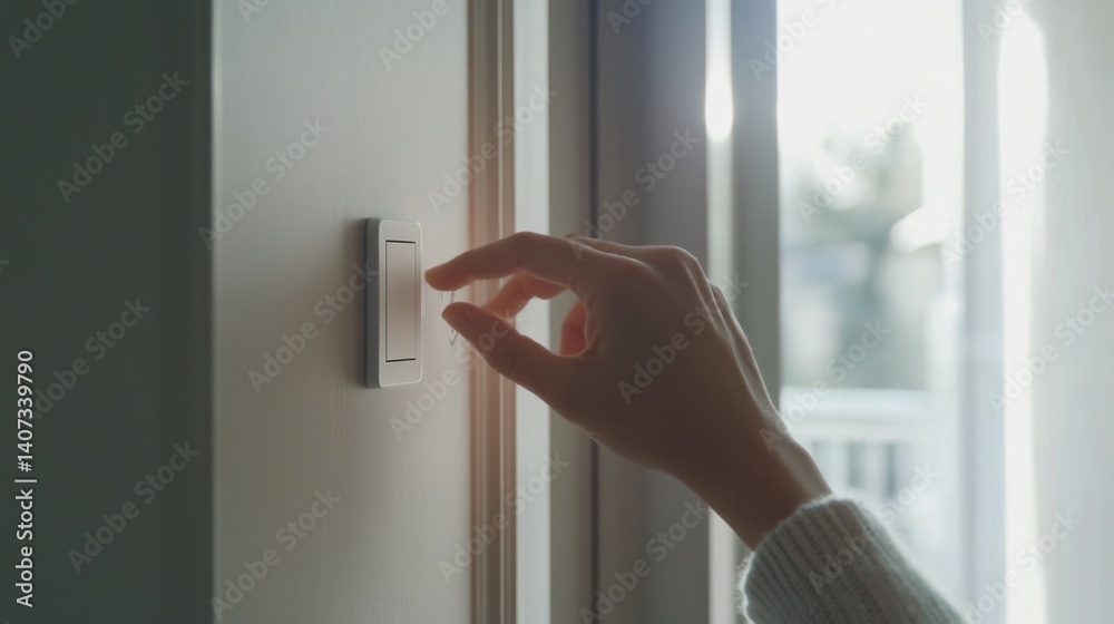 Electrician replacing light switch in hallway. Featuring expertise and ...