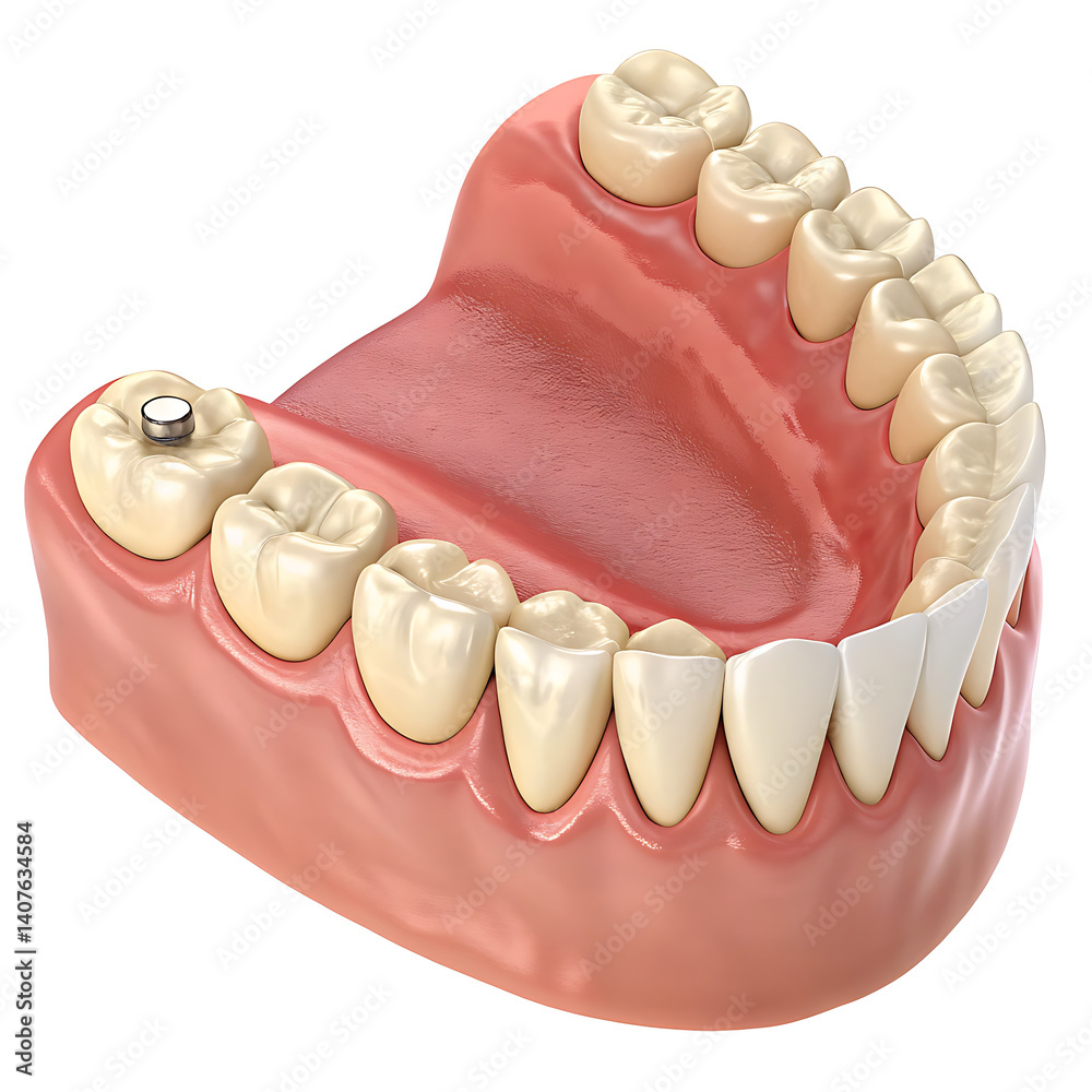 Teeth 3D PNG with transparent background. A dental X-ray scan provides ...