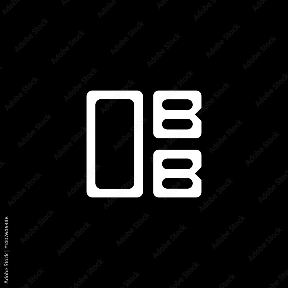 OBB letter logo creative design with vector graphic, OBB simple and ...