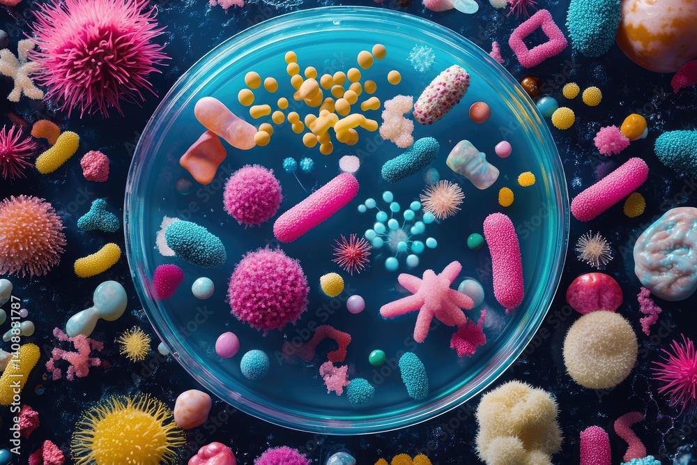 Bacterial organism - microbial presence, invisible entity, unicellular ...