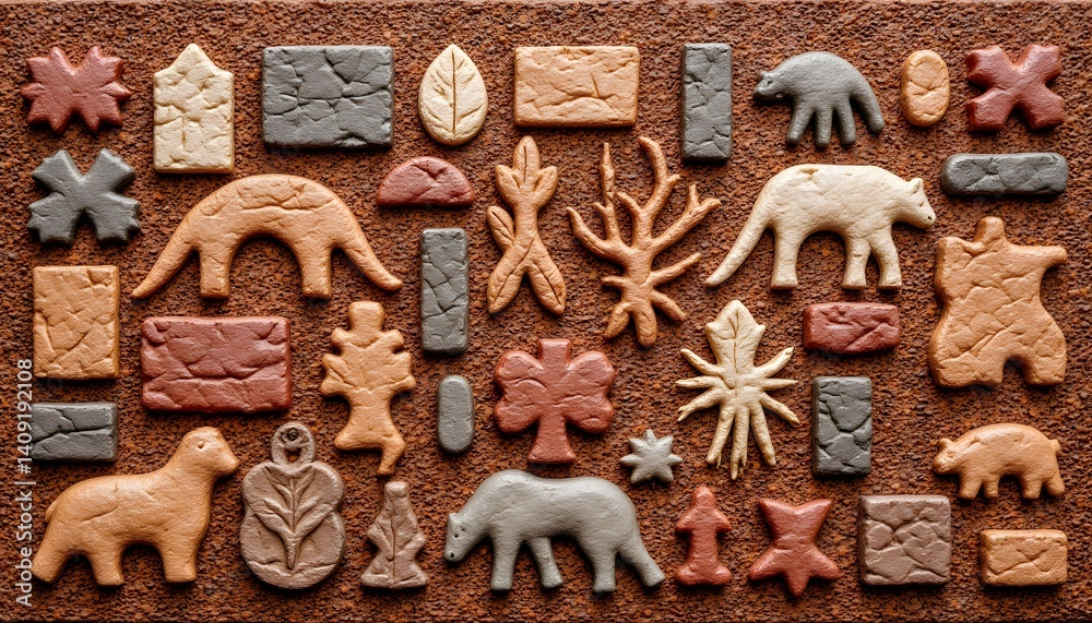 Texture and symbols in traditional artwork play a crucial role in ...